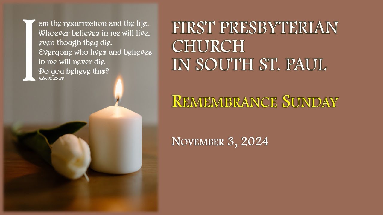 2024-11-03 All Saints/Remembrance Sunday "And the Life" - YouTube