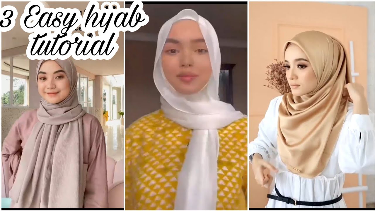 3 Easy hijab styles tutorial || simple winter hijab tutorial || Amal478 - YouTube