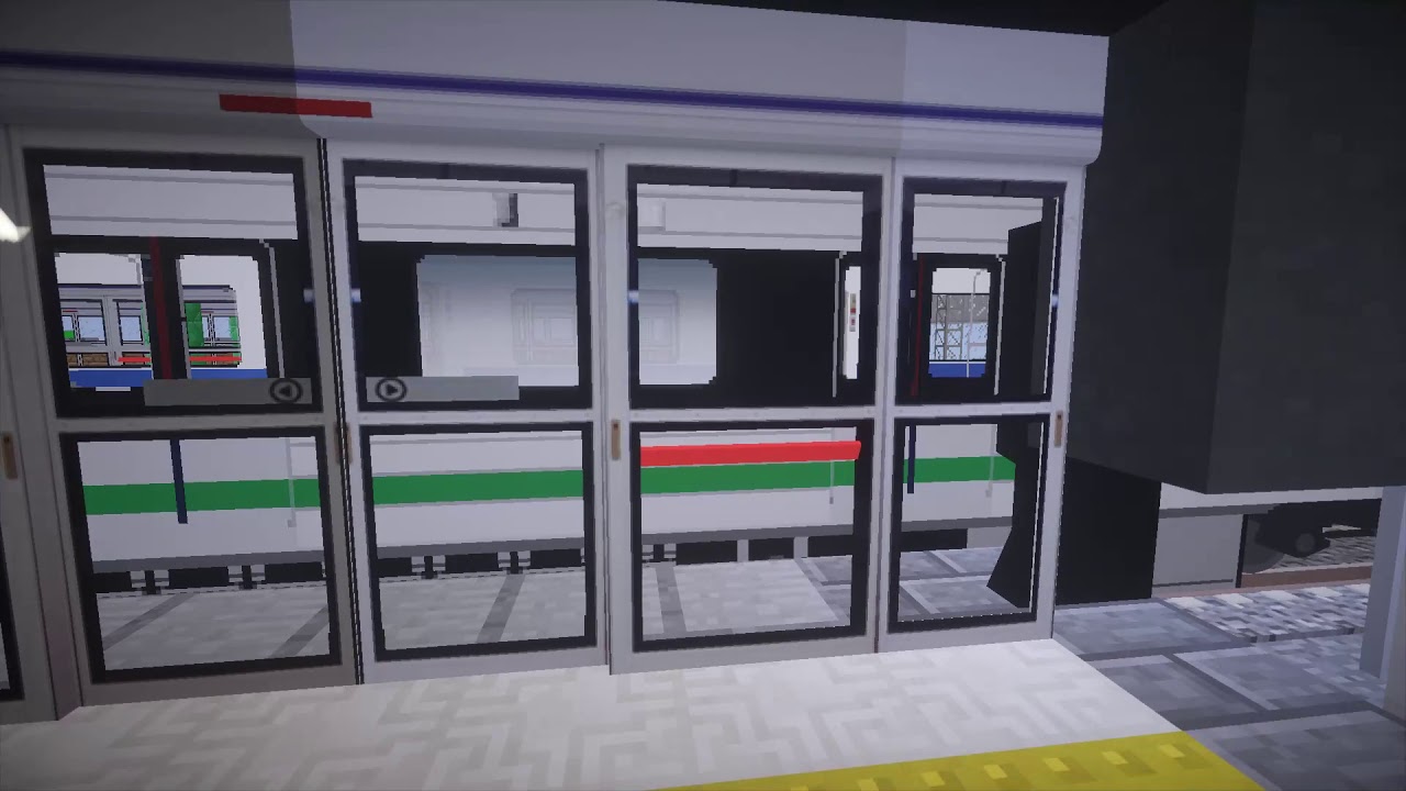 [Minecraft Real Train Mod] RTM 서울 지하철 2호선 내선순환 성수역 발차 - YouTube