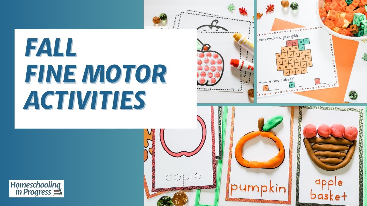 Fall Fine Motor Activities for Preschoolers and Kindergarteners - YouTube
