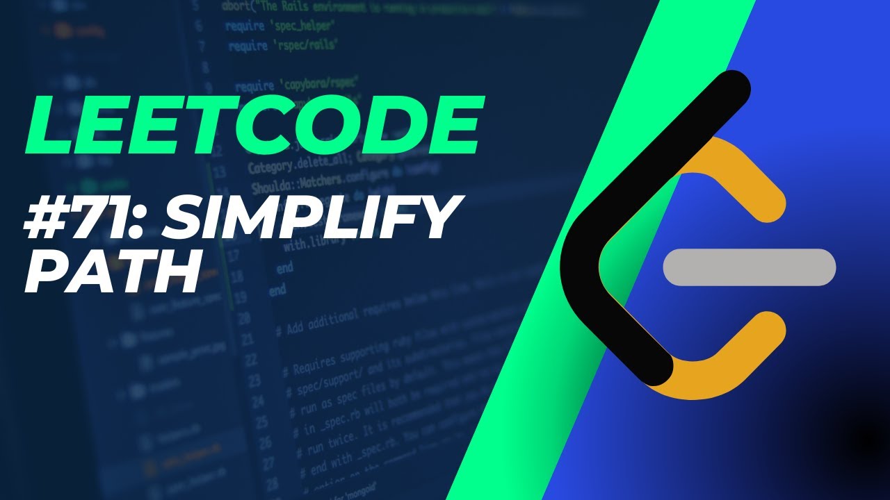Leetcode 71 Medium Simplify Path Python Youtube 7949