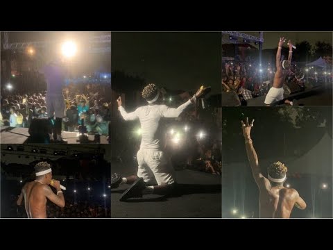 Shocking Shatta Wale performing inside the rains in Legon, Pent Hall ...