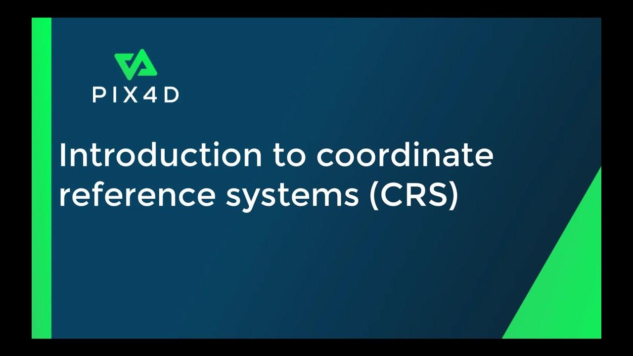 Pix4D - Introduction to coordinate reference systems (CRS) - YouTube
