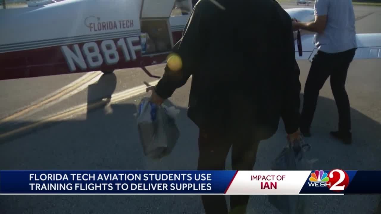 Florida tech aviation students use training flights to deliver ...