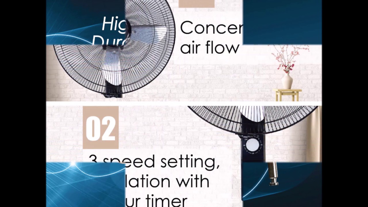 PowerPac 18 Inch Electric Stand Fan with metal blade (PPFS818) - YouTube