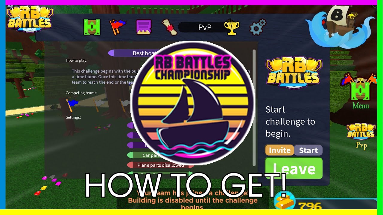 HOW TO GET RBB CHALLENGE BADGE IN BUILD A BOAT FOR TREASURE! - YouTube