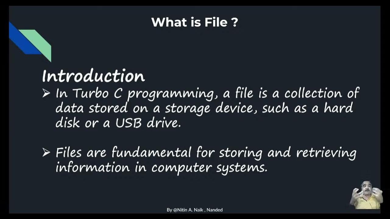 C Programming Part-2 : Chapter 4 : File Handling in C - YouTube