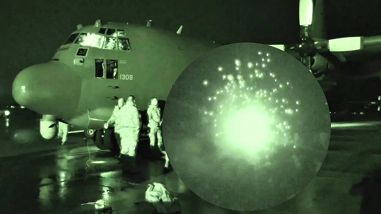 AC-130W Stinger II Flying Gunship - GAU-23 30mm Live Fire Exercise ...