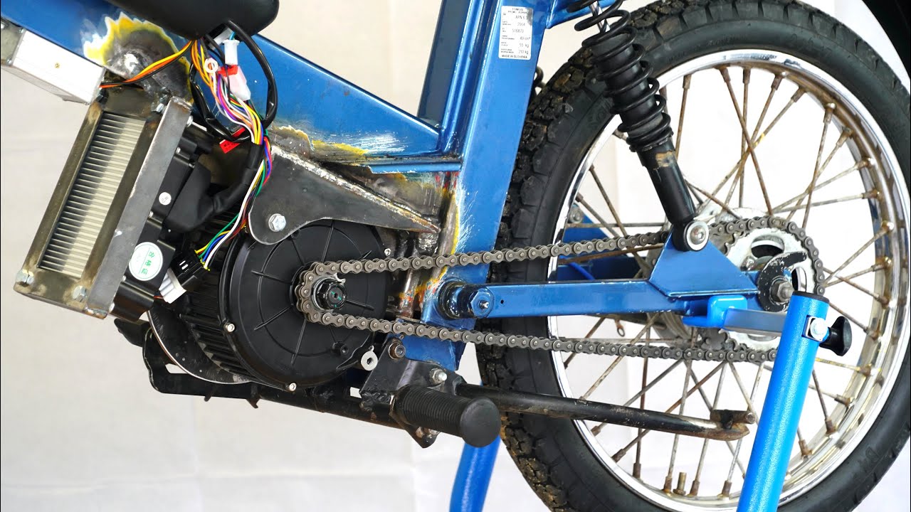 TOMOS APN 6 Conversion to ELECTRIC 5000W 72V /// Part 1 - YouTube