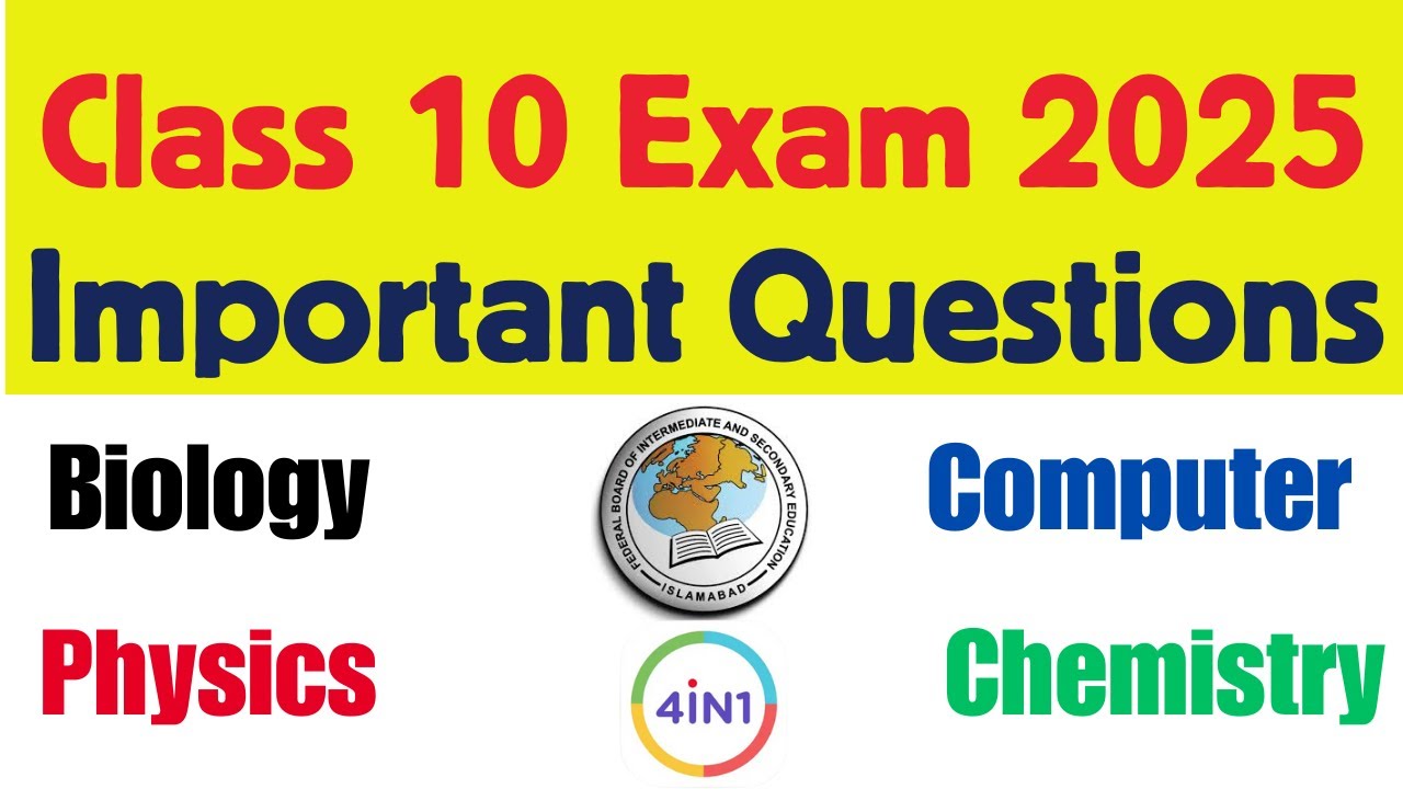 Class 10 | Model Paper | Guess Paper | Important Questions | Federal ...