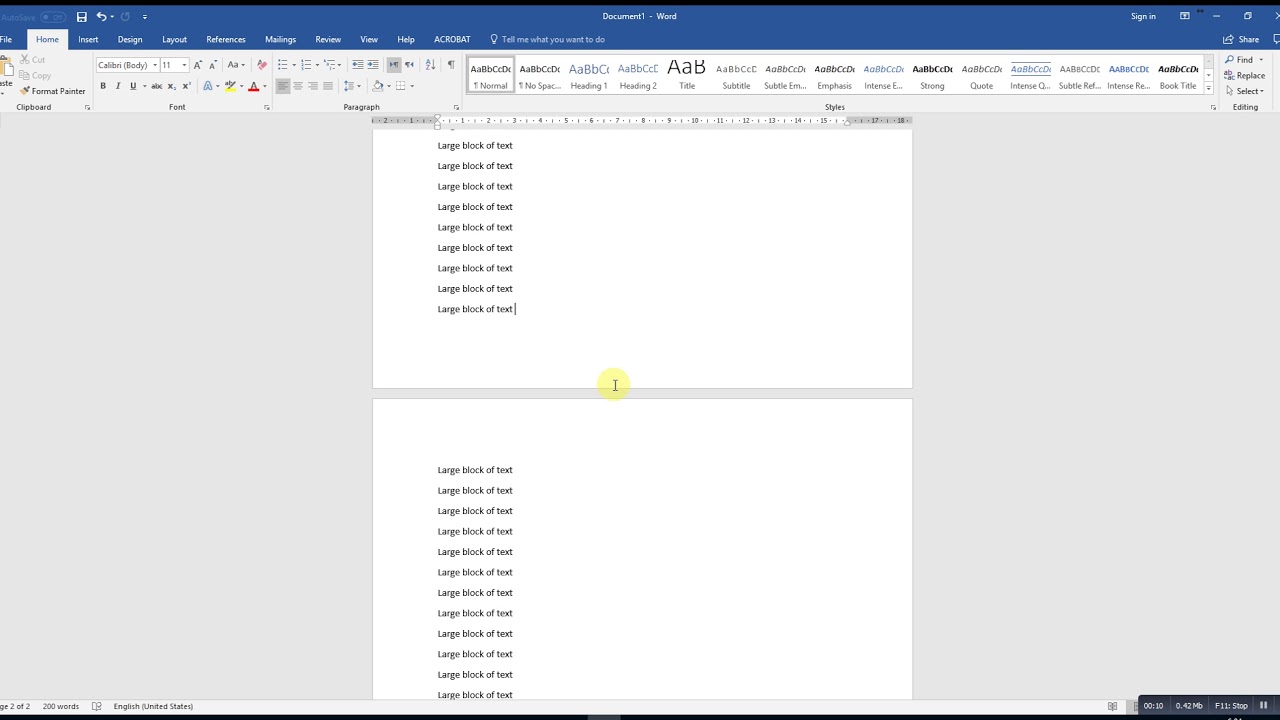 Hiding White Space In Word 2016 YouTube Hiding White Space In Word 2016 YouTube