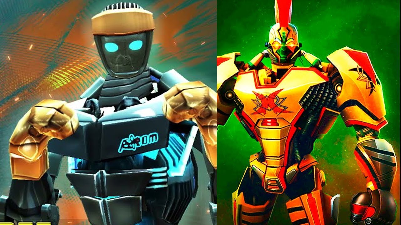 REAL STEEL WRB Midas Gold VS Axelrod & Atom & Touchdown & Sarge - YouTube