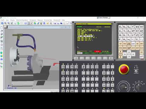 Swansoft CNC simulation procedure for Facing Operation