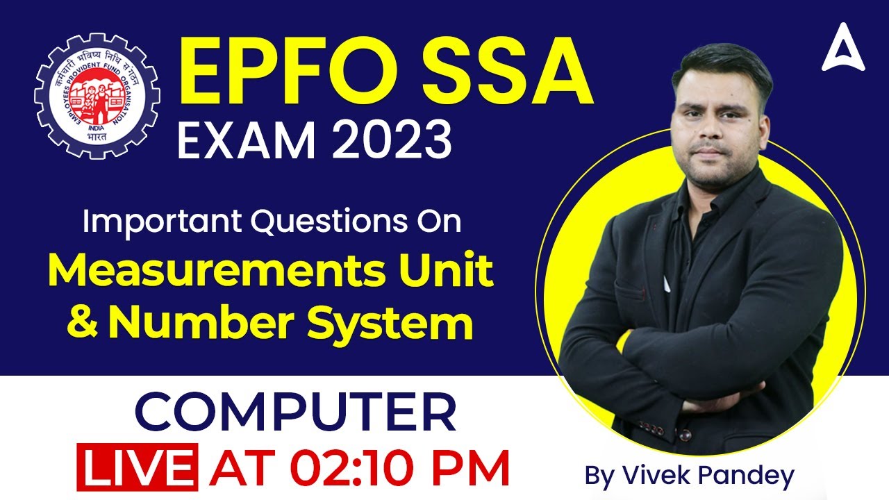 EPFO SSA 2023 | Computer | Important Questions on Measurements Unit ...