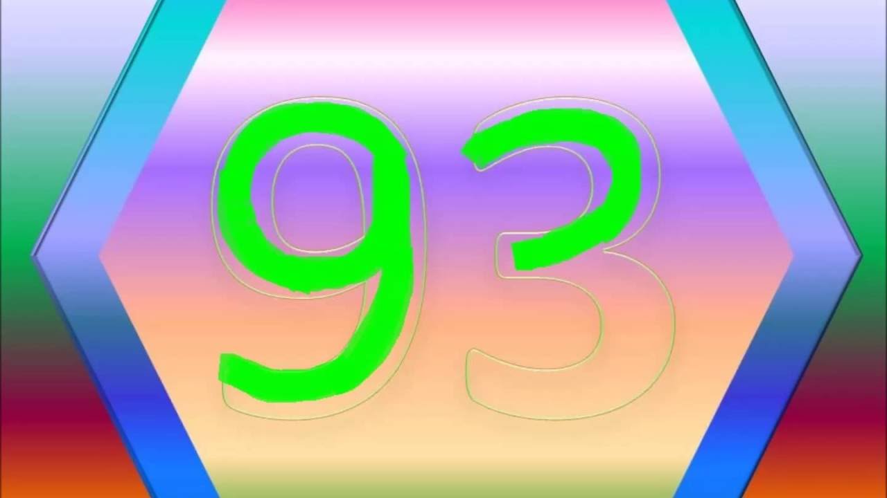 Learn to Write 93 Learning numbers with nursery rhymes How to Write 93 ...