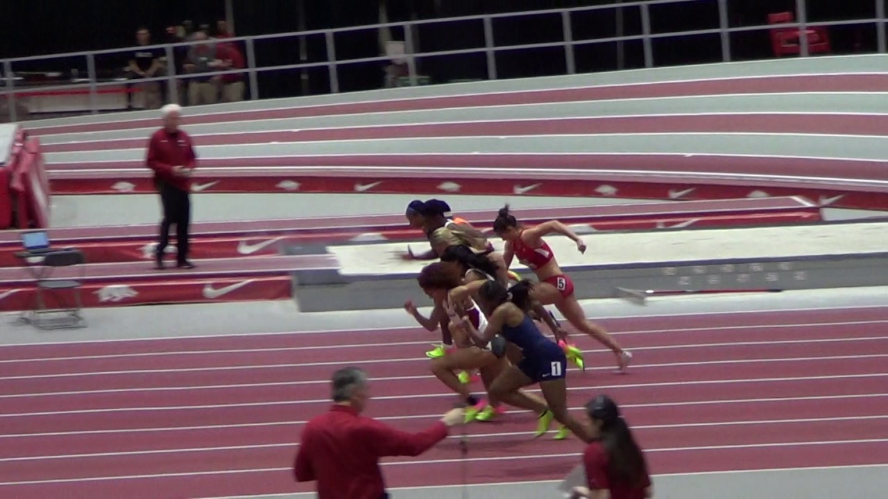 Women's 60m Dash Jada Baylark Payton Stumbaugh Taliyah Brooks - YouTube