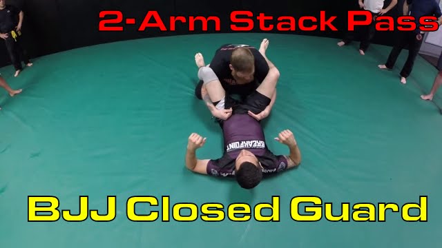 2-Arm Stack Pass - BJJ Closed Guard: TRITAC-Jitsu - YouTube