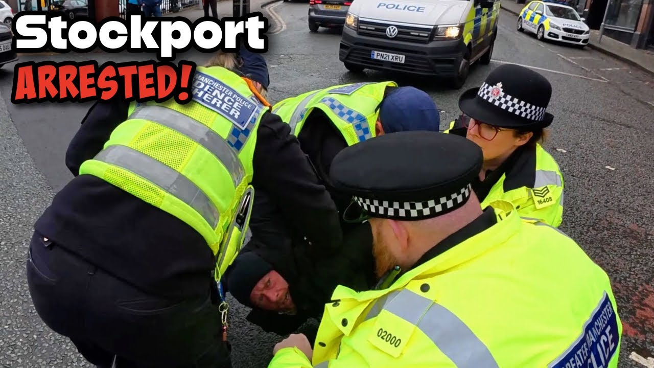 STOCKPORT: Man Arrested as Police Escort Stand Up To Racism Protest ...