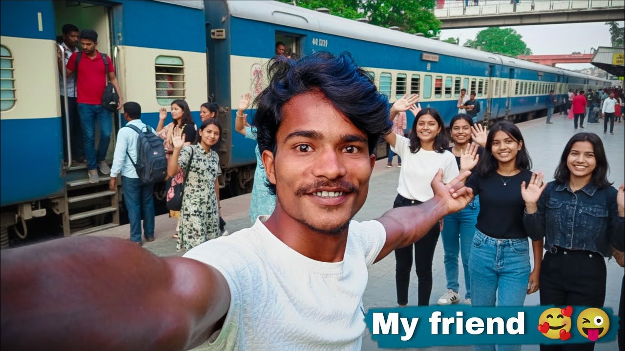😜🔥 My First VLOG! 🤫 | Girlfriend Surprise Meetup at Rail Station - YouTube