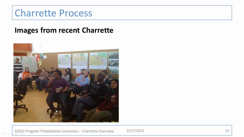 Charrette process overview MS in Sustainable Design Program ...