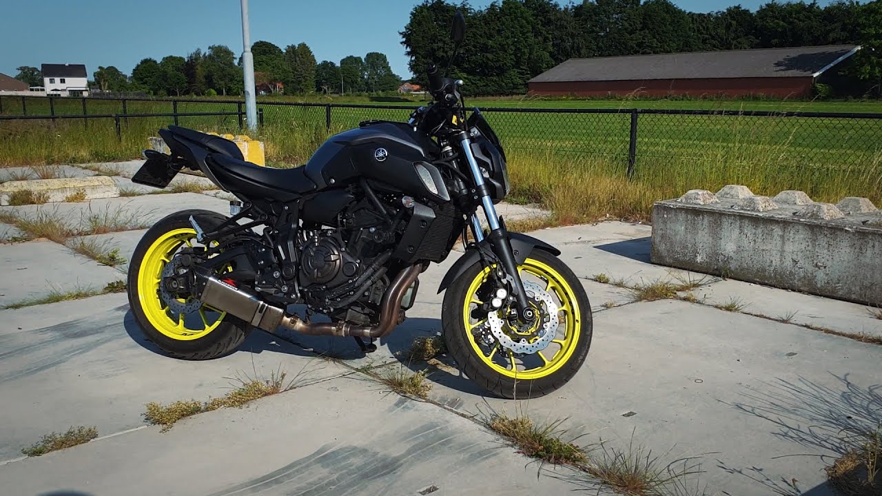 Much randomness - Such chaos | MT07 Black Widow exhaust - YouTube