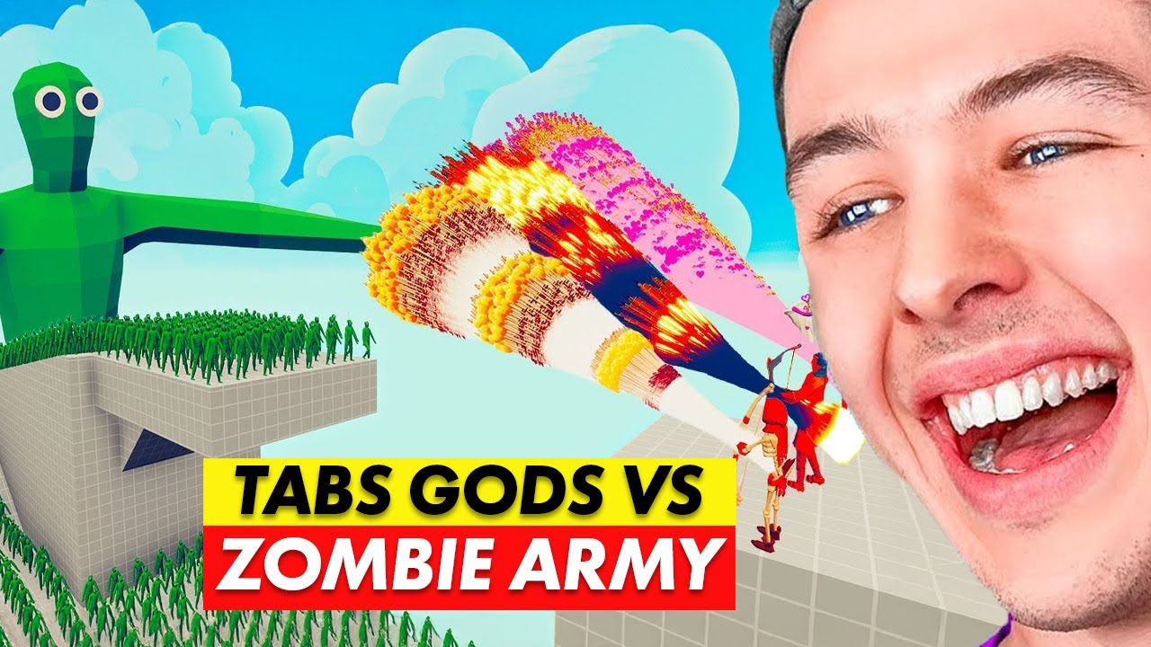 INSANE ZOMBIE ARMY VS TABS GODS in Totally Awesome Battle Simulator ...
