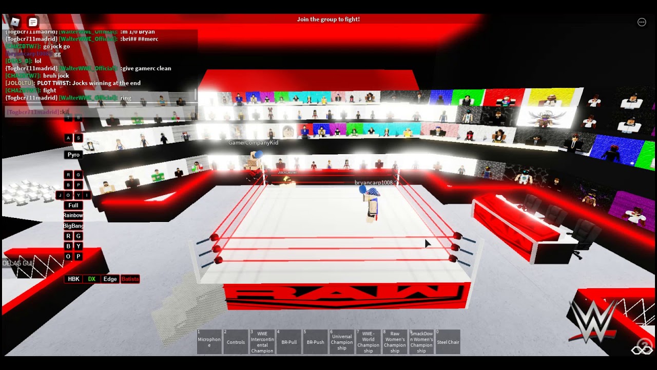 ROBLOX WWE WRESTLING RAW! Main Event Bryan Covington VS Ricochet United ...