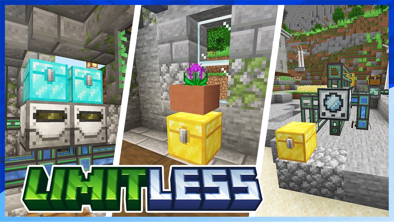 UNENDLICH Baumaterial | LIMITLESS [Minecraft Modpack] | 11 - YouTube