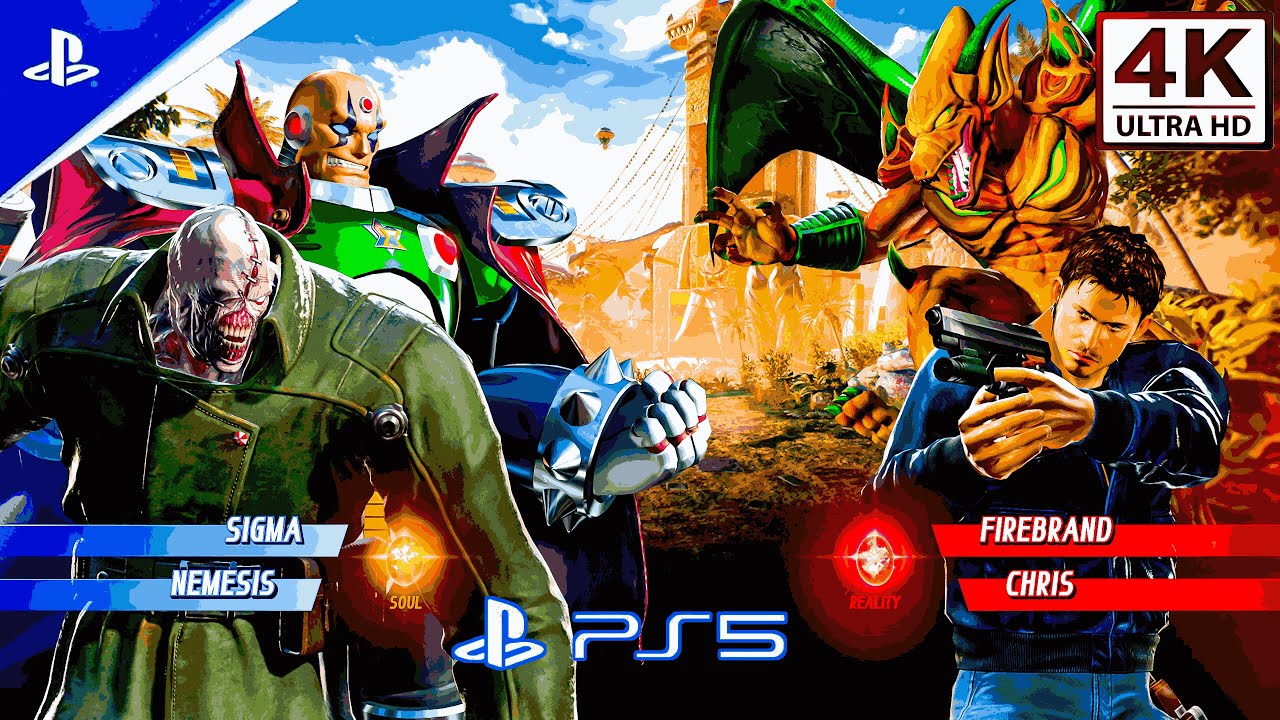 Marvel vs Capcom Infinite | Sigma & Nemesis vs Firebrand & Chris | PS5 ...