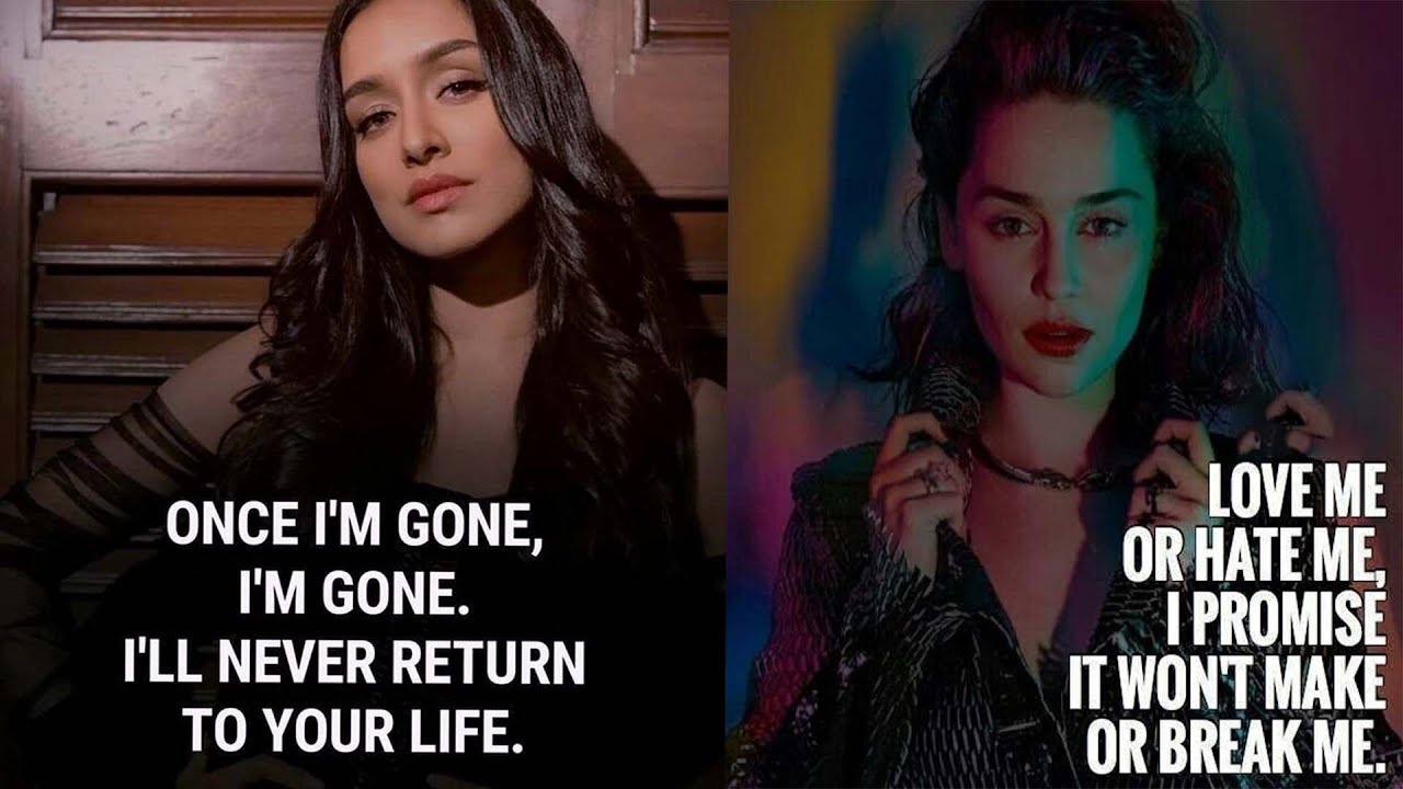 Attitude And Motivational Quotes For Girls🔥| Savage And Badass Quotes ...
