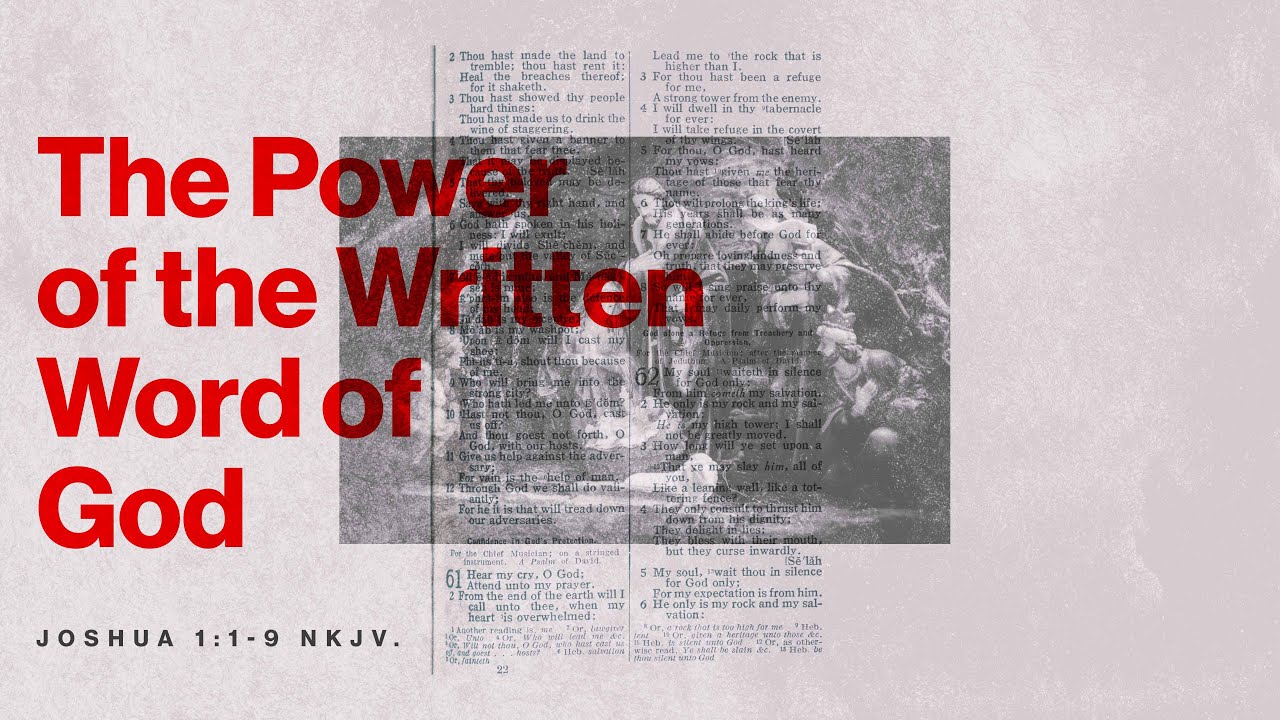 The Power of the Written Word of God - YouTube