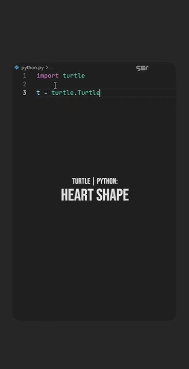 Python Turtle Heart Shape Youtube