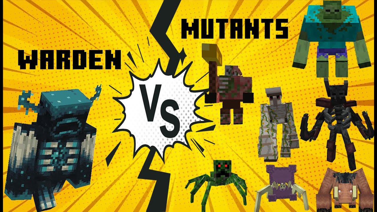 Warden Vs Every Mutant Mob | Minecraft Mob Battle - YouTube