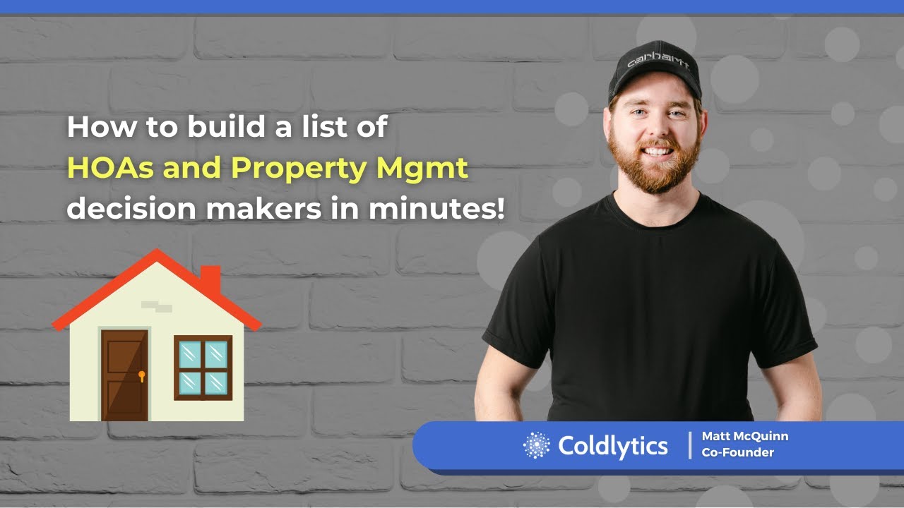 🏡 How to build a list of HOA directors and Property Managers - YouTube