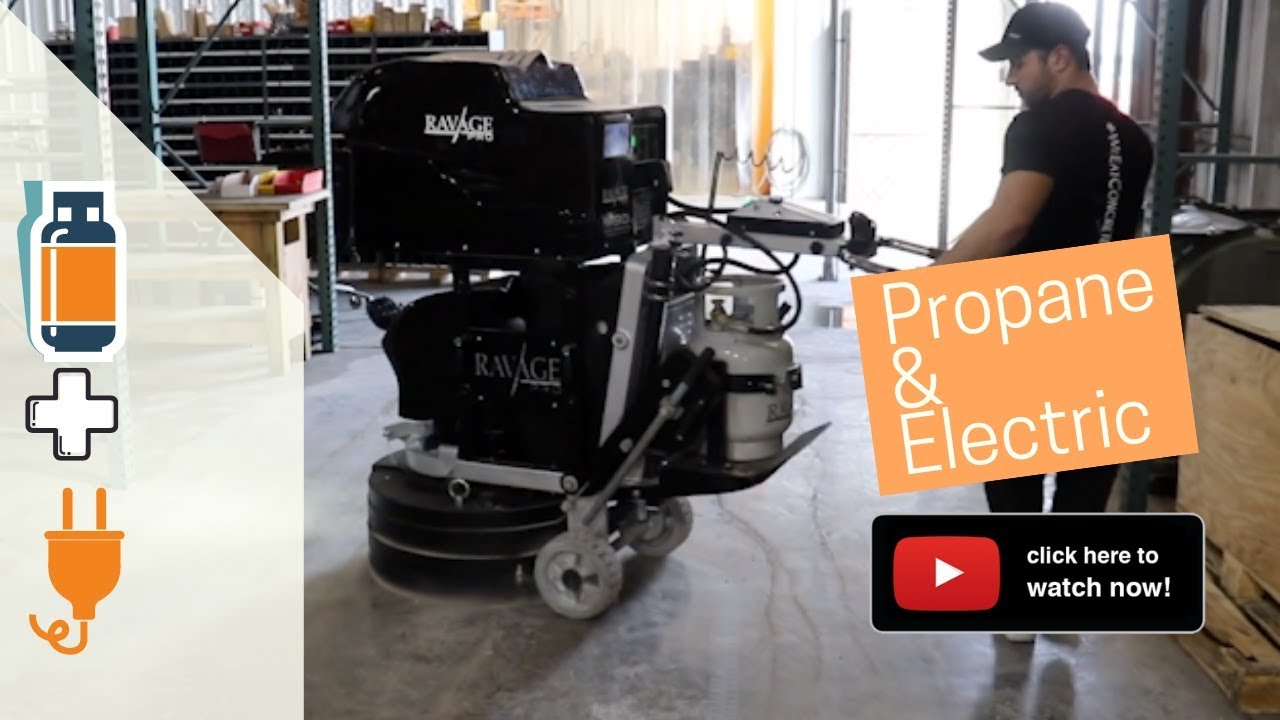Electric Concrete Grinder thats also Propane! The first of its kind, so ...