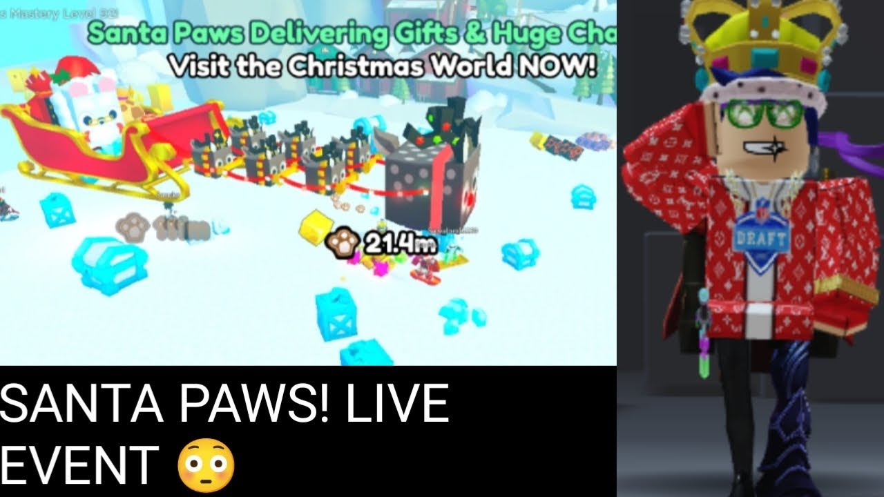 So, I played the New Santa Paws LIVE EVENT in Pet Simulator X! - YouTube