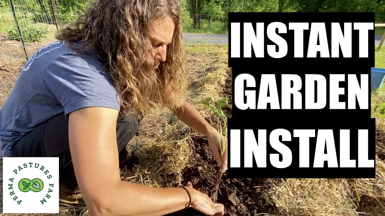 Installing An Instant Garden With ONE Person - YouTube