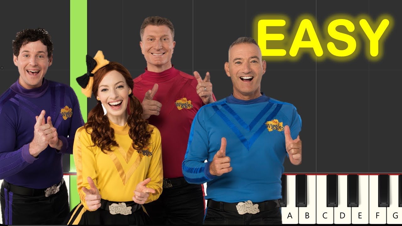 The Wiggles A Frog Went A Walking Piano Tutorial - YouTube