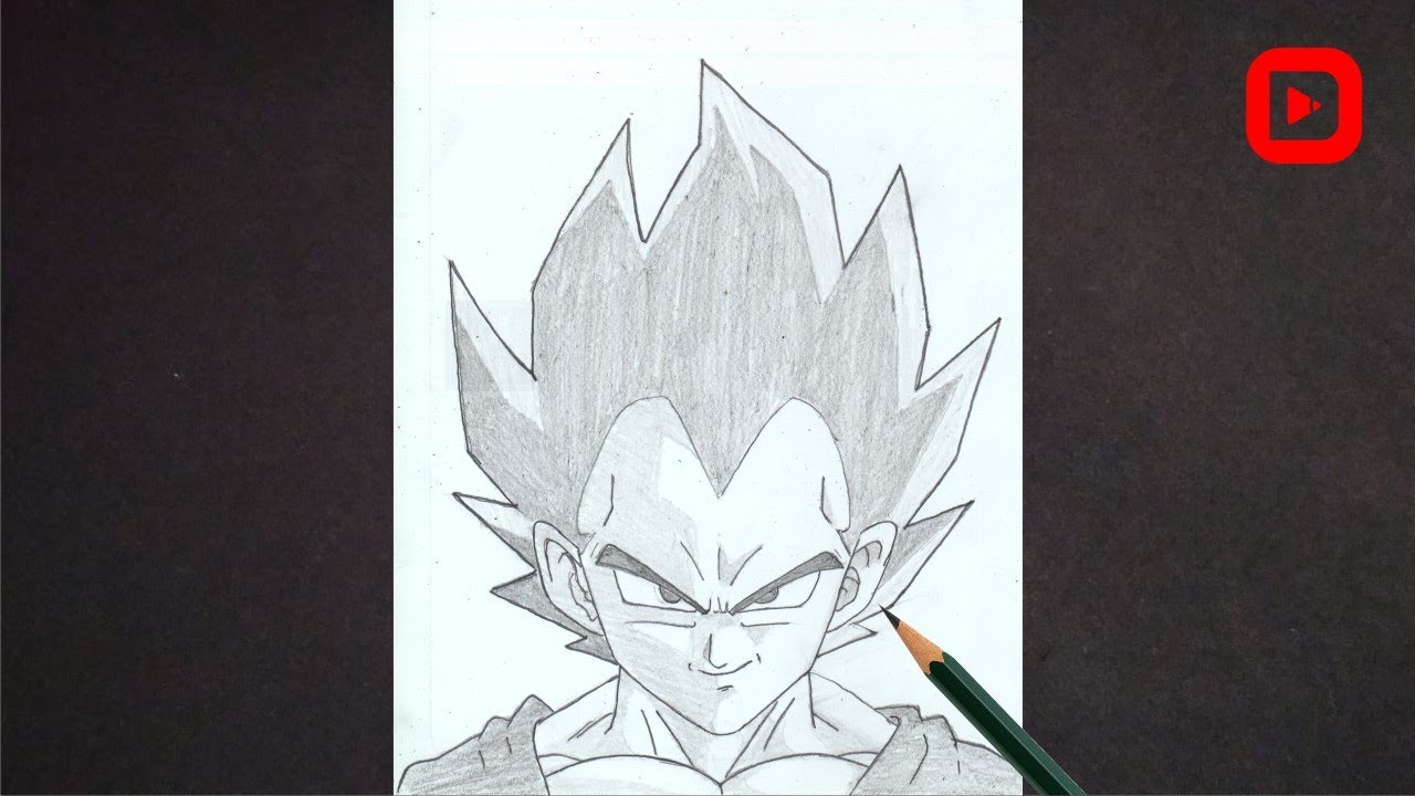 How to draw Bezita || Dragon Ball || Easy anime drawing || Easy drawing ...