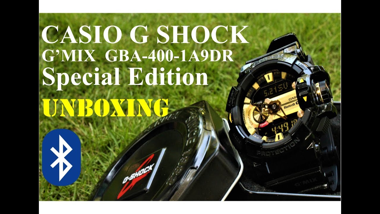 CASIO G SHOCK G'MIX GBA 400 | Bluetooth | Special Edition | Black ...