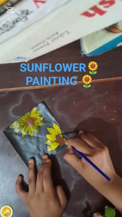 sunflower painting easy. #short#sunflowers #art#painting #video@FarjanaDrawingAcademy - YouTube