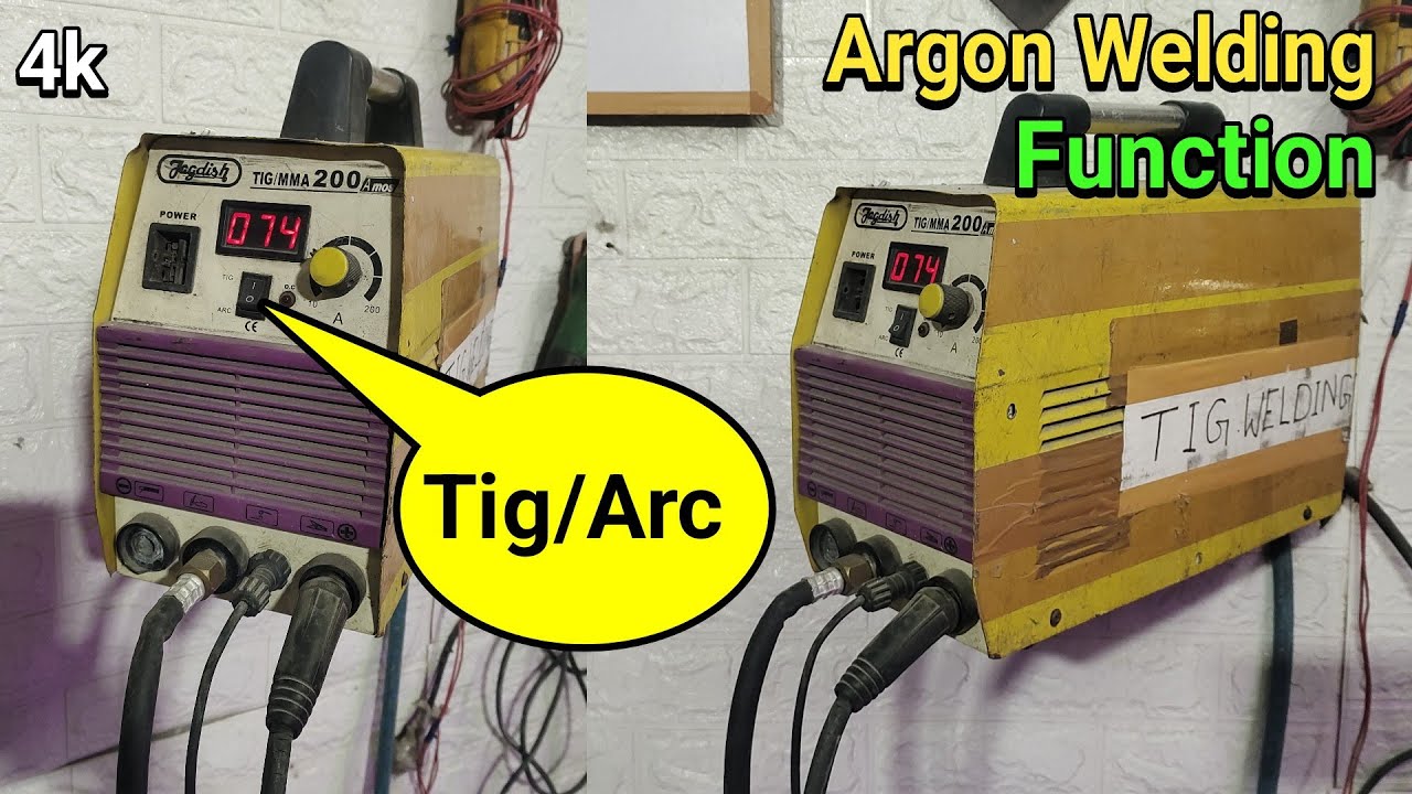 Argon Welding Machine Function Settings | TIG WELDING Setup - YouTube
