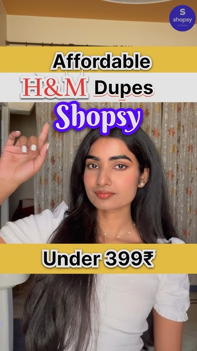 H&M bottom wear DUPES from SHOPSY under 399₹ - YouTube