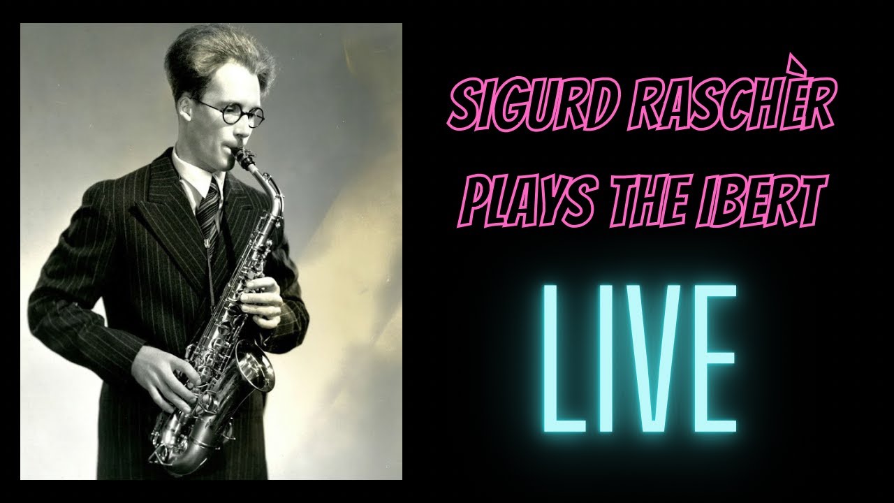 Sigurd Rascher Performs Ibert Concertino Da Camera Live - YouTube