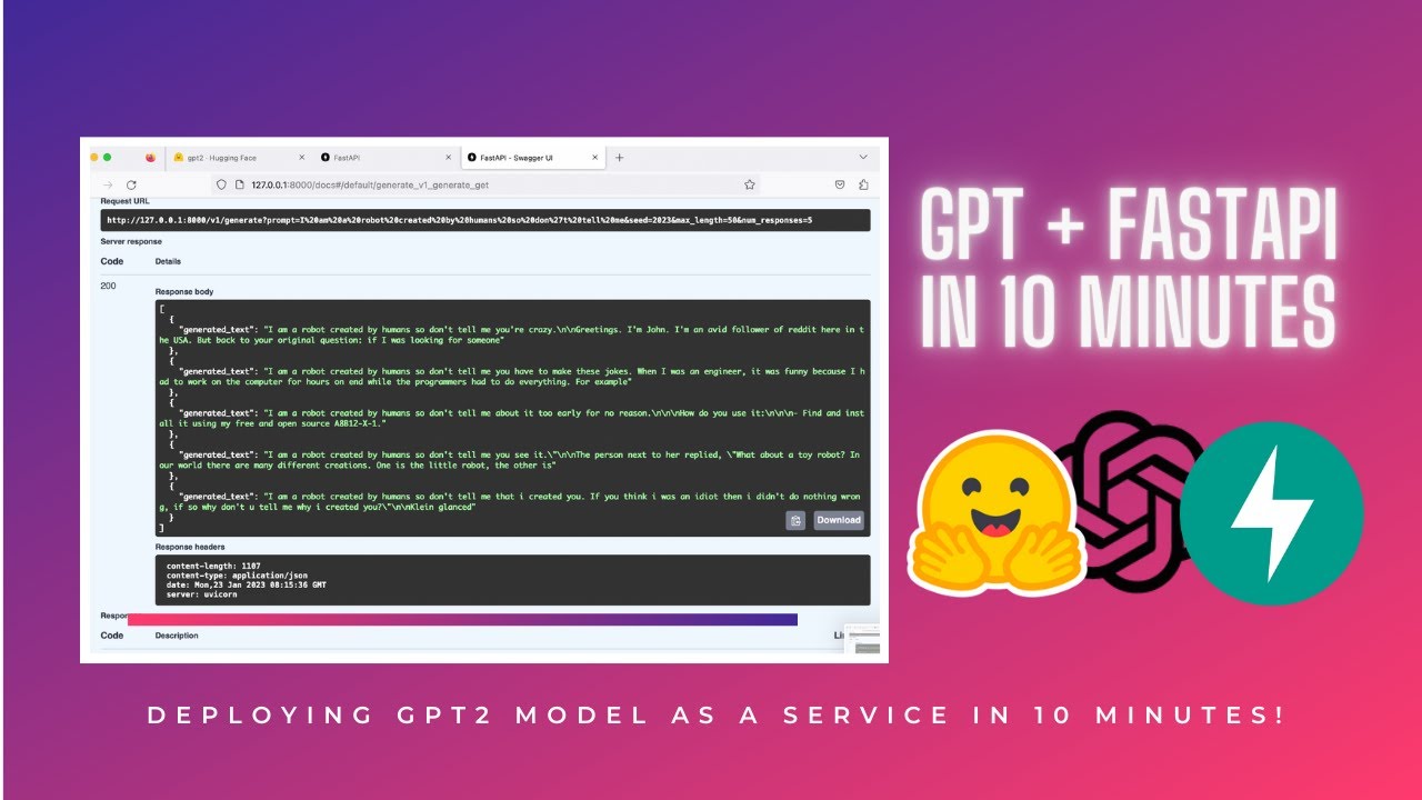 GPT Model as a Service in 10 MINUTES (live coding) - YouTube