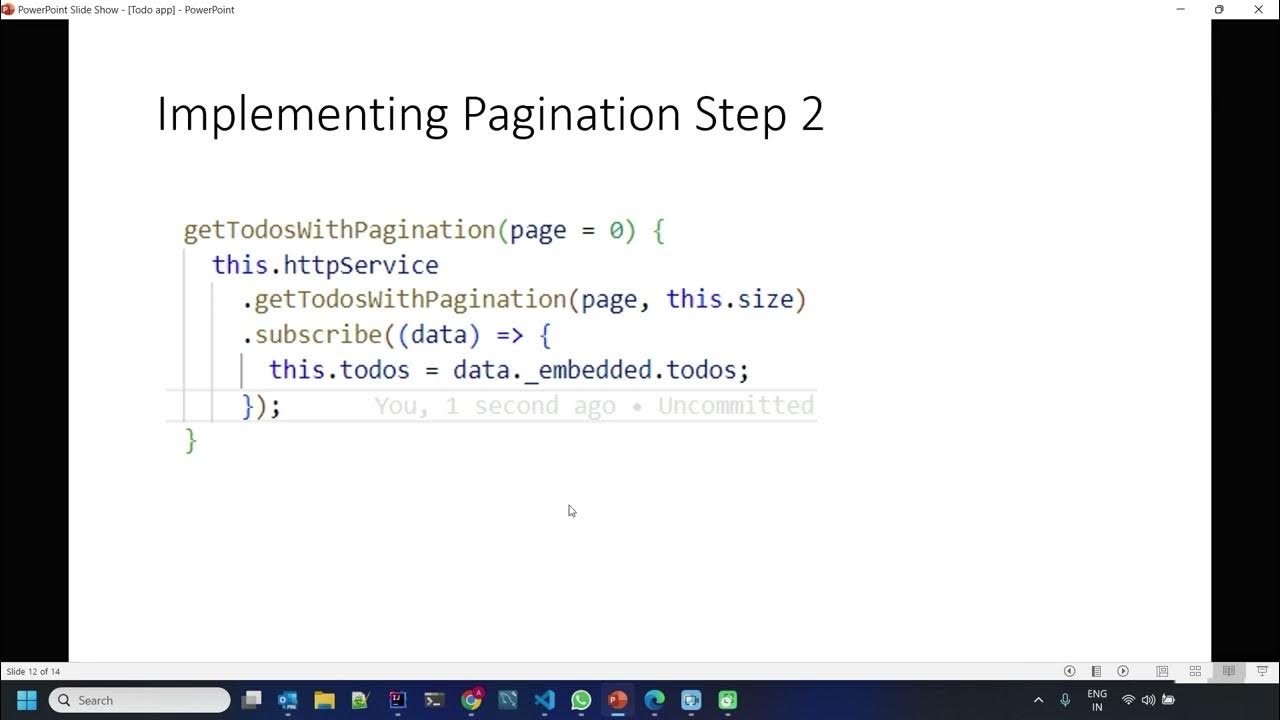 Paginate Todo List - Building a Full Stack Todo App with Angular 16 and Spring Boot 3 - YouTube