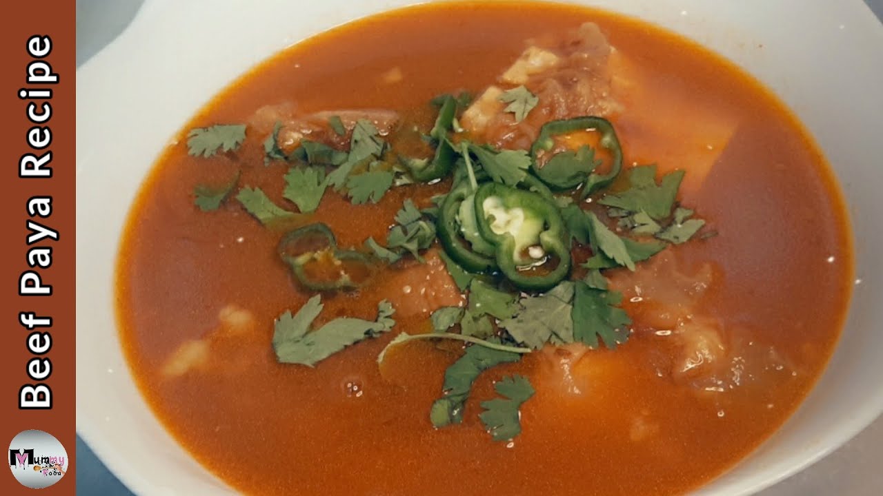 Beef Paya Recipe | How to make Beef Paya | Cow Trotters | Winter ...