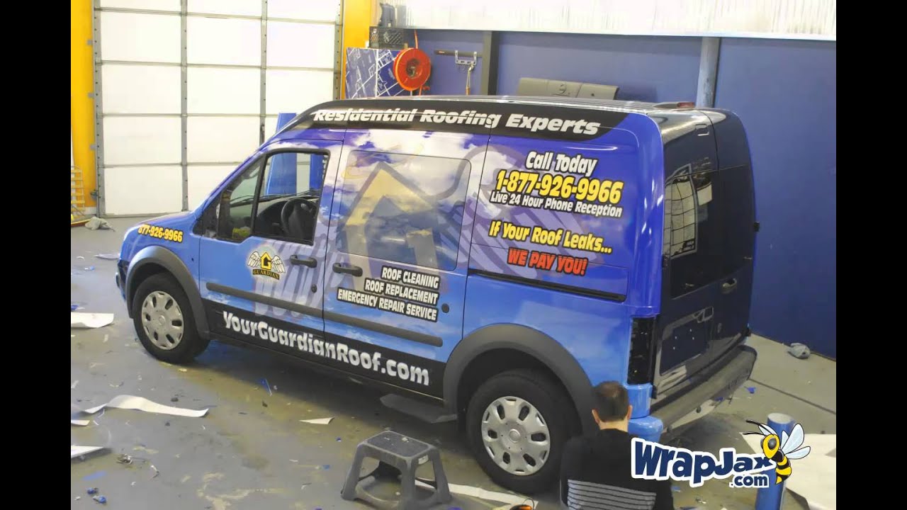 WrapJax.com - Ford Transit Connect vehicle wrap time lapse video for ...