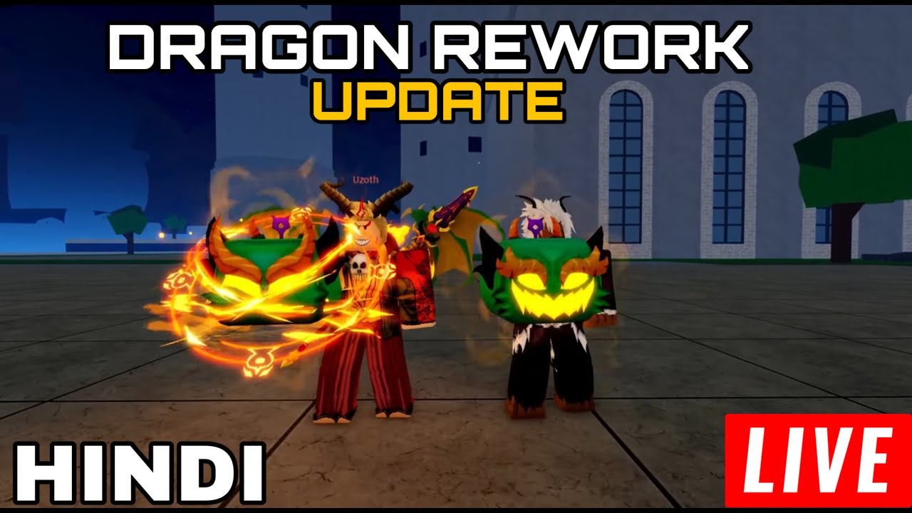 Dragon Rework is here l Blox Fruit l Roblox l - YouTube