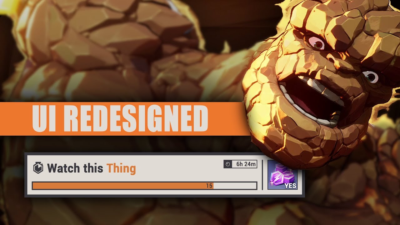 I Redesigned the Marvel Rivals UI (love this Thing) - YouTube